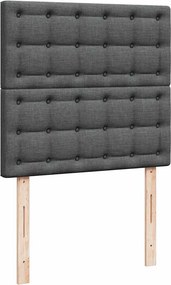 Box spring postel s matrací tmavě šedá 80 x 200 cm textil 3291898