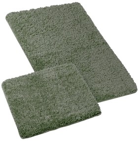 Bellatex Sada koupelnových předložek Micro zelená, 60 x 100 cm, 60 x 50 cm