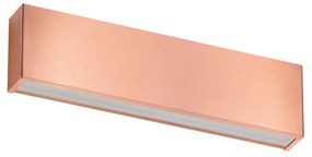 Linea Light 8914 Box_W1, měděné nástěnné svítidlo, 14W LED 3000K, délka 31,9cm