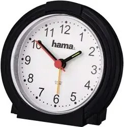 Hama Classic černo-bílá / budík / tichý chod