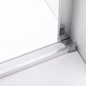 BPS-koupelny Posuvné sprchové dveře HYD-ATA-CH-A 110 chrom/transparent pro instalaci do niki - bez vaničky
