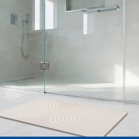 Béžová z křemeliny koupelnová předložka 50x80 cm Nazca – Wenko