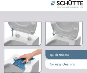 Eisl Sanitär WC prkénko Duroplast Soft Close Magic Light High Gloss 82587