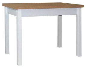 Stůl do jídelny 100 x 60 cm Odise Deska stolu olše světlé nohy bilé