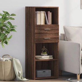 Skříň highboard hnědý dub 45 x 42,5 x 124 cm kompozitní dřevo