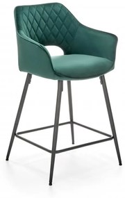 Barová židle H-107 Halmar Tmavě zelená