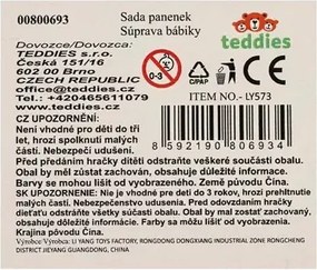 TEDDIES Panenka nevěsta a ženich s rodinou / 30 cm / Plast / Sada 4 fi