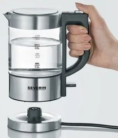 Severin WK 3472 stříbrná / Rychlovarná konvice / 1100W / 0.5 l