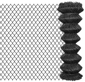 Drátěné pletivo ocel 15 x 1,25 m šedé 142425