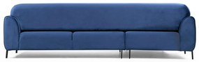 Designová sedačka Haylia 287 cm modrá - levá