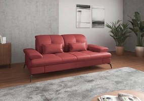 XXXLutz 2,5SEDÁK, červená, pravá kůže Sit & More - Pohovky - 00014401211C
