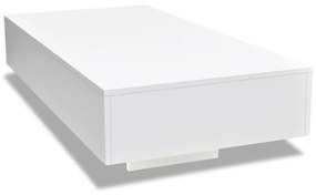 vidaXL Konferenční stolek s vysokým leskem bílý