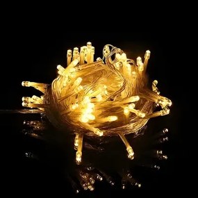 LED vánoční řetěz EHD-LS03 teplá bílá / Řetěz / 100 LED / 10 m