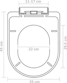 vidaXL WC sedátka s funkcí pomalého sklápění 2 ks bílá plastová [275928]
