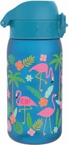 ion8 Leak Proof Dětská láhev Flamingos modrá 350 ml