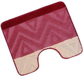 WC předložka 50x60cm chevron burgundy Bellatex 40041810004