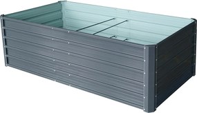 Vyvýšený zahradní záhon BestBerg VZ-940A / 940 l / 180 x 90 x 58 cm / šedá