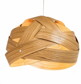 Designové dýhové svítidlo woodLED Nest  Designové dýhové svítidlo Nest Dřevodekor: Dub Světlý, Průměr: 400 mm