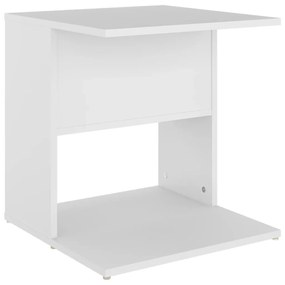 Odkládací stolek bílý 45 x 45 x 48 cm dřevotříska - Default Title