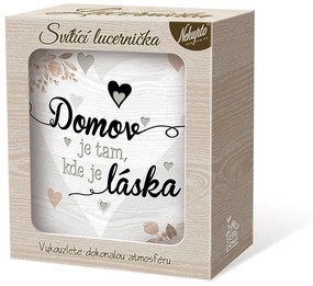 HD Domov Svítící dekorace lucerna Domov je tam, kde Sladký domov