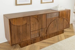 Invicta Mangová komoda ART DECO hnědá 170 cm