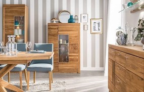Casarredo - Komfort nábytek Designová jídelní židle FARINI, Carabu výběr barev, (2ks) | potah: carabu 60,barva: szy-dub-rustikal