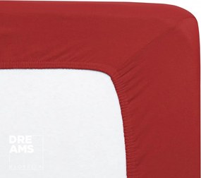 Prostěradlo Florella Fein Jersey 55 Bordo, 120x200 cm