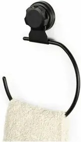 Compactor Bestlock Black Malý věšák na ručníky s přísavkou černá / bez