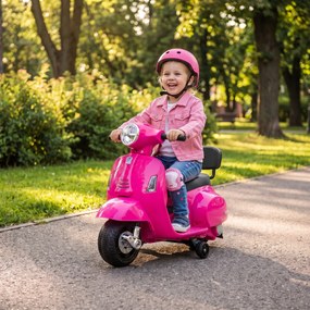 AIYAPLAY Elektro motorka pro děti Mini Vespa GTS 6V s lithiovou baterií, ergonomické sedadlo, opěrka zad, 1,5-3 roky 370-484V90PK