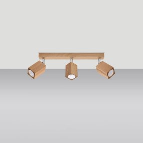 Sollux Lighting Stropní svítidlo KEKE 3 dub