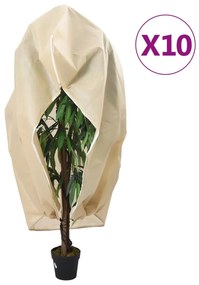 Ochranné návleky na rostliny na zip 10 ks 70 g/m² 2,36 x 2 m 3203579