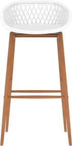 Barové židle 2 ks bílé 248153