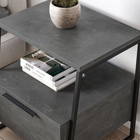 KALUNE DESIGN noční stolek PAL šedý 855DTE3546