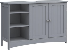 Skříňka pod umyvadlo Vasagle Mollie 90 cm šedá