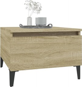 vidaXL Odkládací stolek 50 x 46 x 35 cm kompozitní dřevo [819522] Barva: dub sonoma