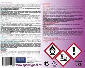 SparklyPool Sparkly POOL Chlorové tablety pomalurozpustné MAXI 3 kg