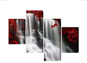 Vícedílný obraz Vodopád Man Daeng Nedostatek Nedostatek Plátno Canvas 120x75