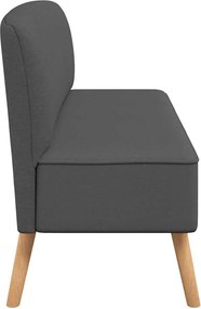 Pohovka textil 117 x 55,5 x 77 cm tmavě šedá 244071