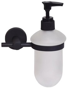 BISK Erga FOR YOU, dávkovač mýdla na zeď, černá matná, ERG-08253