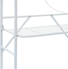 Regál do koupelny bílý 60 x 33 x 174 cm 246723