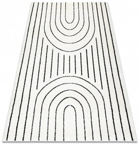 Kusový koberec Carpinus krémovočerný 240x330cm