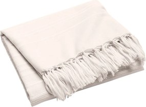 Krémový bavlněný přehoz 180x220 cm Lilia – douceur d'intérieur