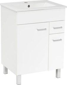 Koupelnová skříňka s umyvadlem Multi 60x46 cm bílá SPPONZA