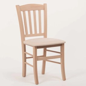 Stima Židle VENETA s čalouněným sedákem Odstín: Dub Sonoma, Látky: LUX béžová 25