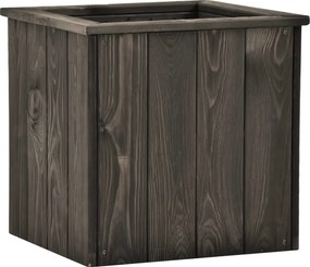 vidaXL Vyvýšený záhon tmavě šedý 38 x 41 x 40 cm masivní borové dřevo [315416]