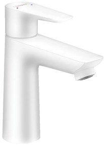 Hansgrohe Talis E, umyvadlová baterie 110 s odtokovou soupravou s táhlem, bílá matná, 71710700