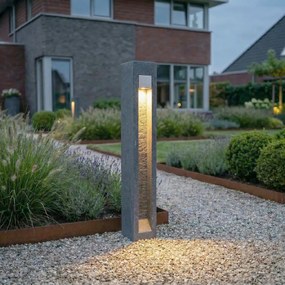 Moderní venkovní stojací lampa Basalt 70 cm - Sneezy