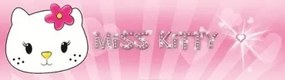 Svetmimi Tapeta dětská Miss kitty růžová 240 x 67 cm