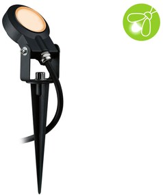 Paulmann 94728 Plug&Shine Sting, zahradní reflektor 6W LED 2200K, antracit, IP67