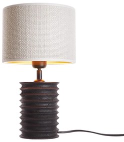 Butlers GROOVED Stolní lampa 36 cm - černá/krémová